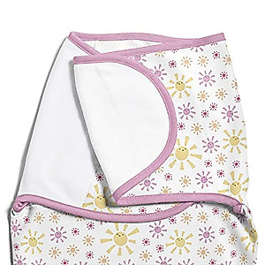 SwaddleMe Luxe Whisper Quiet Swaddle – Size Small/Medium, 0-3 Months, 2-Pack (You Are My Sunshine) Extra-Soft Newborn Swaddle Wrap With Silent Fabric Closure and Bottom Zipper for Diaper Changes