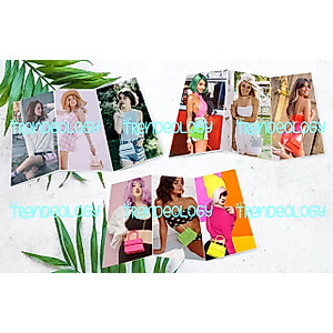 Trendeology Mini Top-Handle Retro Box Flap Jelly Satchel Purse Crossbody