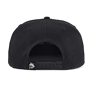 Bloomouflage Snapback Hat Floral Black Patch