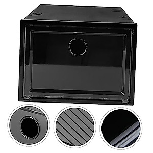 Amosfun 2 Pcs Plastic Transparent Shoe Box Shoes Storage Shoe Storage Shoes Closet Organizer Closet Drawer Divider Front Opening Shoe Holder Sneaker Storage Clothes Stackable Plastic Pp