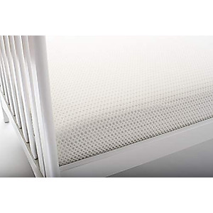 Lullaby Earth Breathe Safe Air Breathable Crib Mattress Pad, Removable Mattress Cover with Waterproof Layer for Baby and Toddler Beds, Standard Crib Size