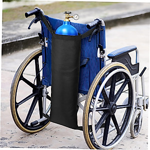 Hemoton Oxygen Cylinder Pannier Bag Storage Bag Buggy Bag Wheelchair Medical Oxygen Backpack Buckle Oxygen Tank Pouch Oxygen Tank Carrier Oxygen Trolley Pouch Travel Walker Portable Fabric