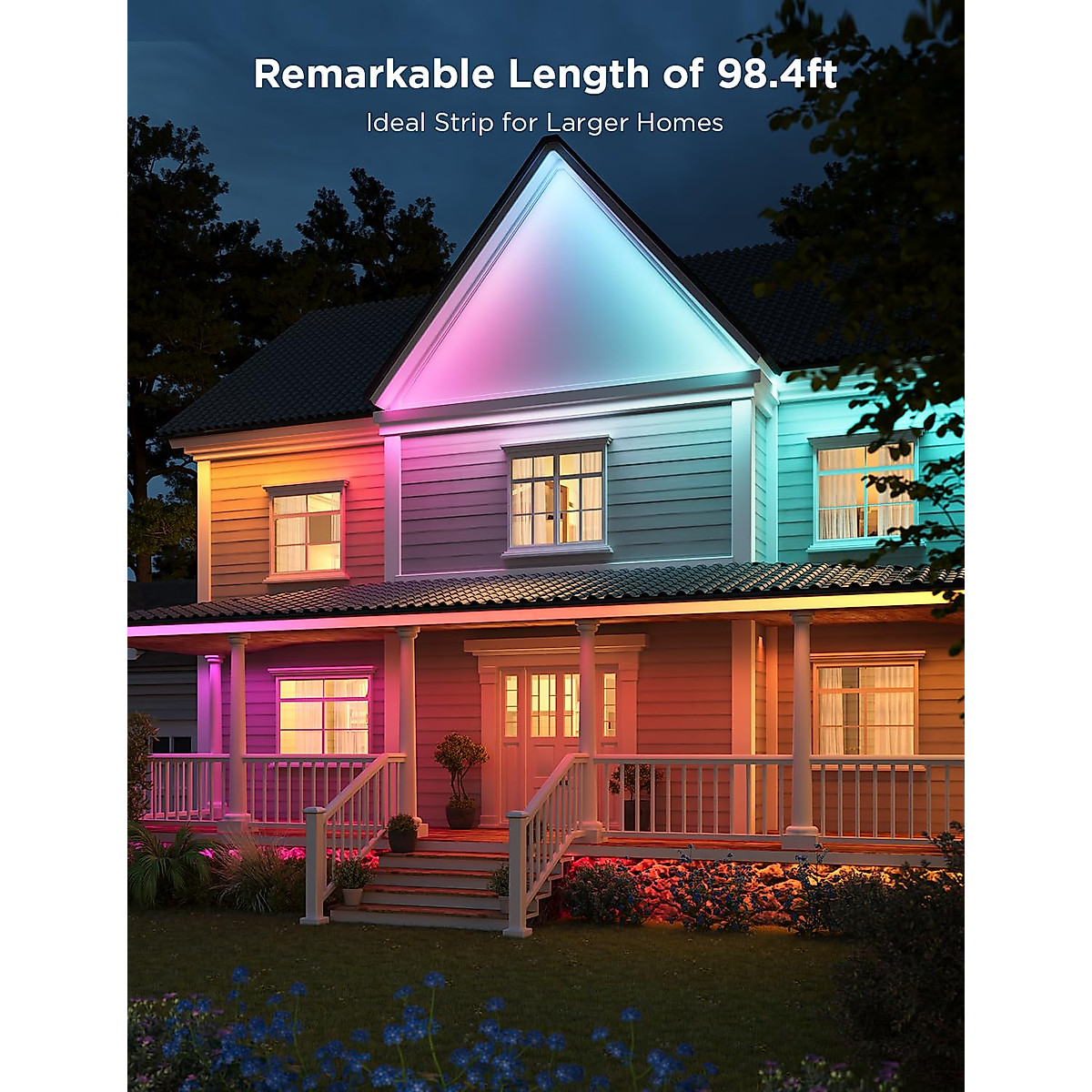 Govee Outdoor LED Strip Lights 98.4ft Bundle Outdoor Neon Rope Lights, 64+ Scenes, Music Sync, Flexible LED Rope Lights for Yard Garden Patio, Compatible with Alexa, Google Assistant