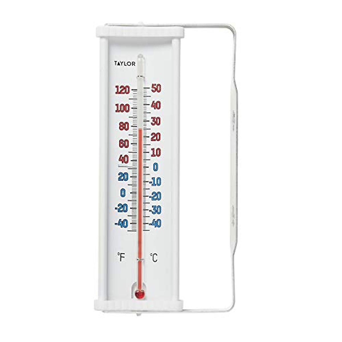 Taylor Window Thermometer, White, 1 Pack