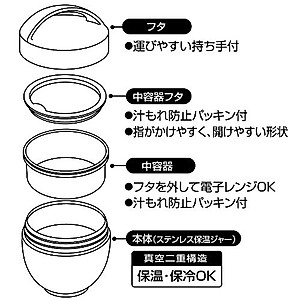 heat insulation lunch box bowl type lunch jar 540ml My Neighbor Totoro Ghibli LDNC6