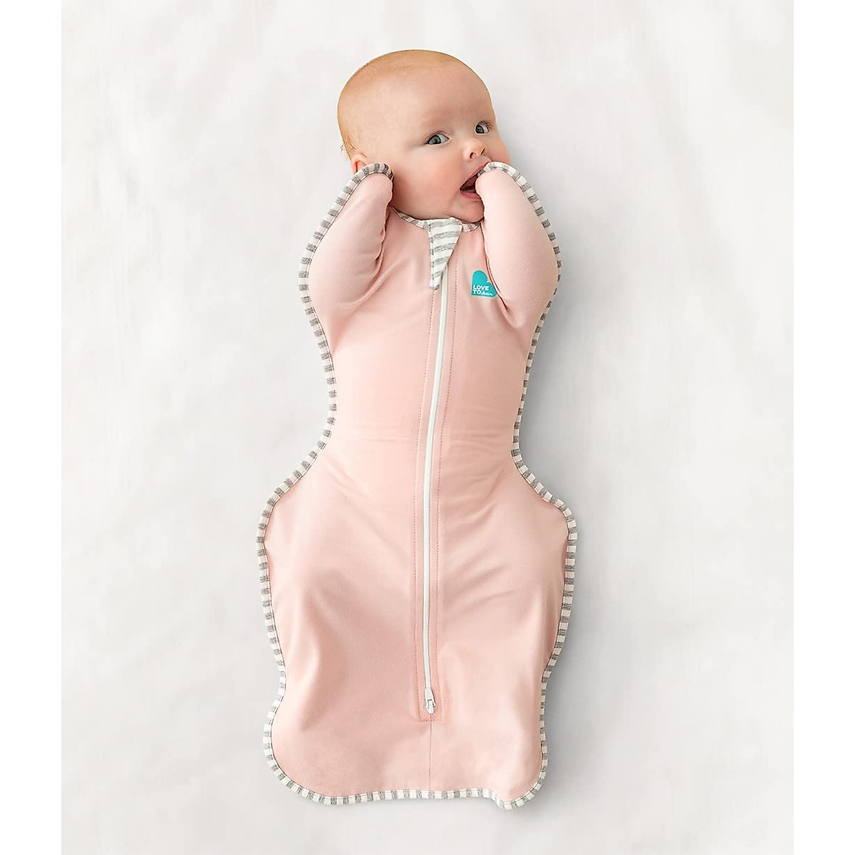 Love to Dream Swaddle UP, Baby Sleep Sack, Self-Soothing Swaddles for Newborns, Improves Sleep, Snug Fit Helps Calm Startle Reflex, New Born Essentials for Baby, 5-8.5 lbs, Pink