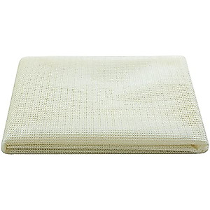 Xrrxy Anti Slip PVC Tablecloth Underlay Adjustable in Size Foam Mat Tea Table Cloth Anti-Skid Rug Pad Gripper Table Mat,White (200 140cm/79 55inch)