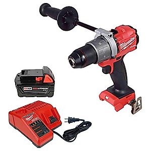 Milwaukee 2804-20 18V 1/2" Hammer Drill,48-11-1828 3.0Ah Bat,48-59-1812 Charger
