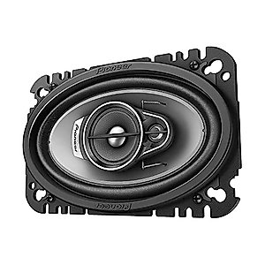 PIONEER TS-A462F A Series 4"x 6" 3-Way, 210 W Max Power, Carbon/Mica-Reinforced IMPP Cone, 11mm Tweeter and 1-5/8" Cone Midrange - Coaxial Speakers (Pair)