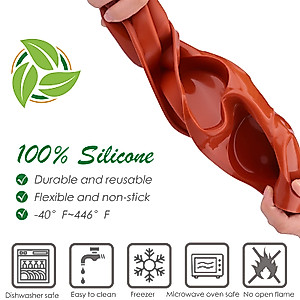 Ocmoiy Silicone Muffin Top Pans/Egg Molds for Baking Non-Stick 3" Round Silicone Mold for Muffins, Eggs, Tarts, Corn Bread, 6 Cavities Whoopie Pie Pan Pack of 3