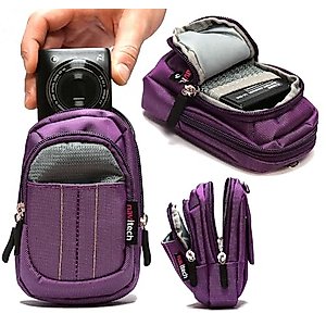 Navitech Purple Compact Camera Case Compatible With Canon Powershot SX620 HS Compact Digital Camera