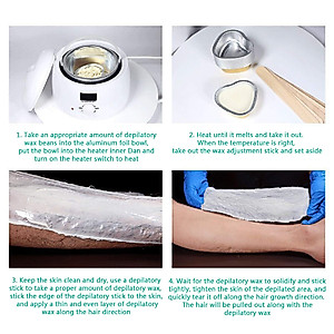 Hard Wax Beads for Hair Removal, 2.2 LB/1000g/35 OZ Total, 10Pcs Hair Removal Wax Beads for Face, Eyebrow, Back, Bikini Areas, At Home Painless Waxing Beads for Women Men