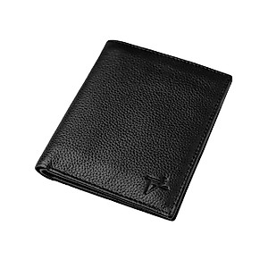 Juzar Tapal Collection Euro Wallet Rfid Blocking Leather Slim Wallet For Men Hipster Wallet Card Holder Id Card Wallet (Black J5330)