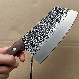 7Inch High Carbon Steel Light Chef Knife Super Sharp Meat Vegetable Cleaver Knife