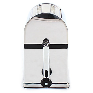 Crushed Ice Maker Manual Ice Shaver Transparent Container Portable Shaved Ice Maker Crushed Ice Machine for Making Cold Drinks Milk Tea and Cocktails