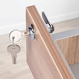 Kohree Cabinet Locks with Keys, 1-1/8 Inch (28mm) RV Locks Cam Locks for Tool Box, Mailbox Locks 5 Pack Keyed Alike, RV Storage Locks, RV Compartment Locks, Drawer Lock, Cylinder Lock, Zinc Alloy