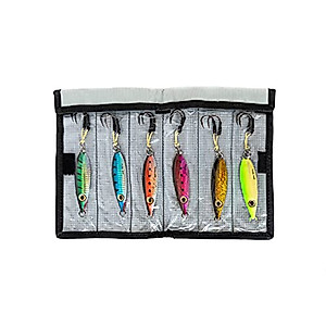 Palomar Flat Fall Jig Slow Pitch Vertical Iron Ocean Lure | MUSTAD Hooks-Owner Rings | Kevlar Assist Cord | 10 Colors-5 Weights | 6-Pack / 2-Pack Bulk Prices | Evolutionary Graphene Paint | US Owned