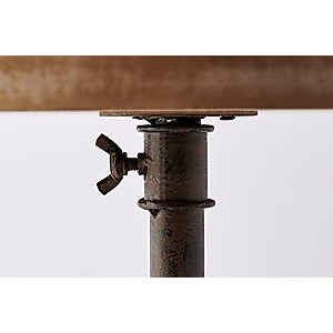 Mud Pie Wood and Iron Adjustable Server, 11" x 10", Small