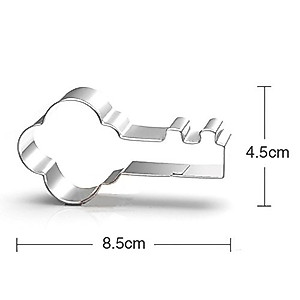 GXHUANG Key and House Sugar Cookie Cutters Set - Stainless Steel
