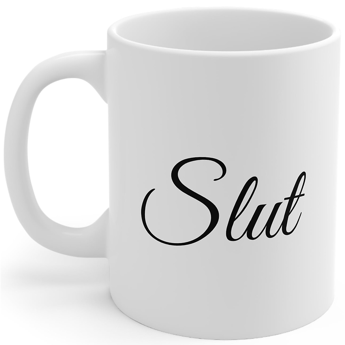 Best Friend Birthday Gifts for Women Funny Friendship Gift for BFF Bestfriend Besties Mom Sister Boss Woman Big Sis Sorority Slut Mug (11 oz, Slut, White)