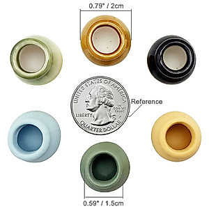 Miniature Terracotta Pots, 6 Pieces Mini Ceramic Clay Flower Pots Pottery Planter for DIY 1:12 Dollhouse Fairy Garden Flower Plants Bonsai Micro Landscape Decoration