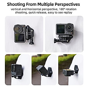 TELESIN Magnetic Chest Mount + Neck Strap + Phone Holder, 360° POV Invisible Selfie Necklace Lanyard Mounting Accessories Attach for GoPro Max Mini Hero 11 10 9 8 7 Insta360 DJI Action iPhone Android