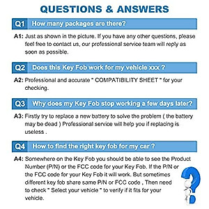 ECCPP OHT692713AA 1X Keyless Entry Remote Key Fob Case Replacement for Pacifica Sebring 200 for Dodge Nitro Avenger Caliber for Jeep Liberty Patriot Compass Wrangler OHT692427AA