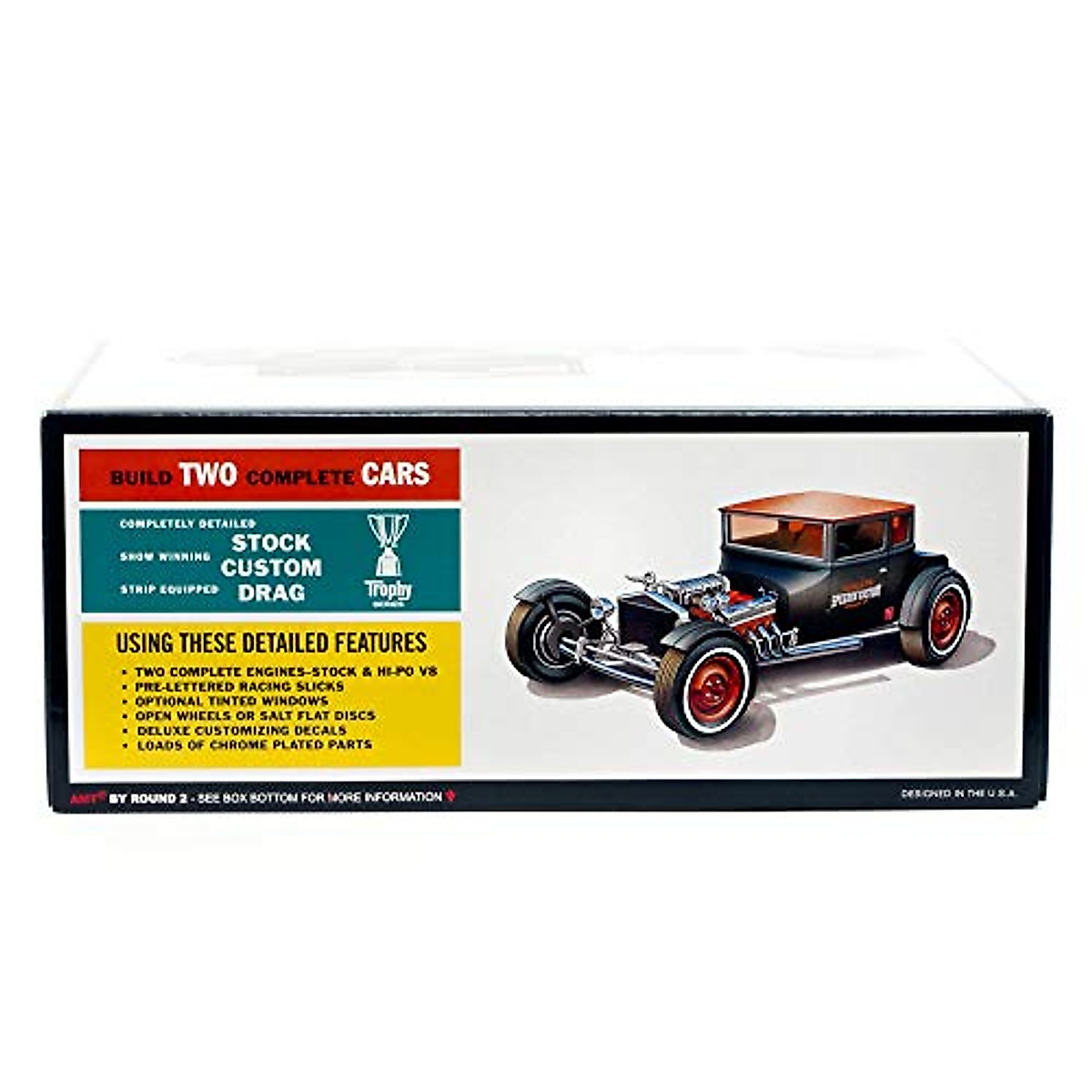 Unknown 1925 Ford T Chopped 1:25 Scale Model Kit, Neutral (AMT1167)