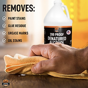 Chromex 200 Proof Denatured Ethyl Alcohol, Ethanol Cleaning Solvent, Thinner and Fuel Burner