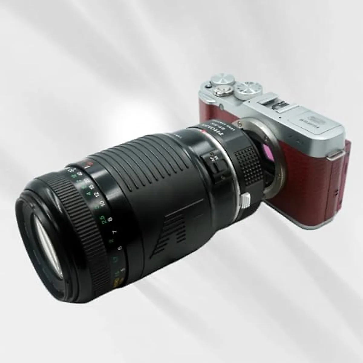 PHOLSY EF to FX Lens Mount Adapter Manual Focus Compatible with Canon EOS EF EF-S Lens to Fuji X Mount Camera Body Compatible with Fujifilm X-H2S, X-Pro3, X-T5, X-T4, X-S20, X-S10, X-T30II, X-E4