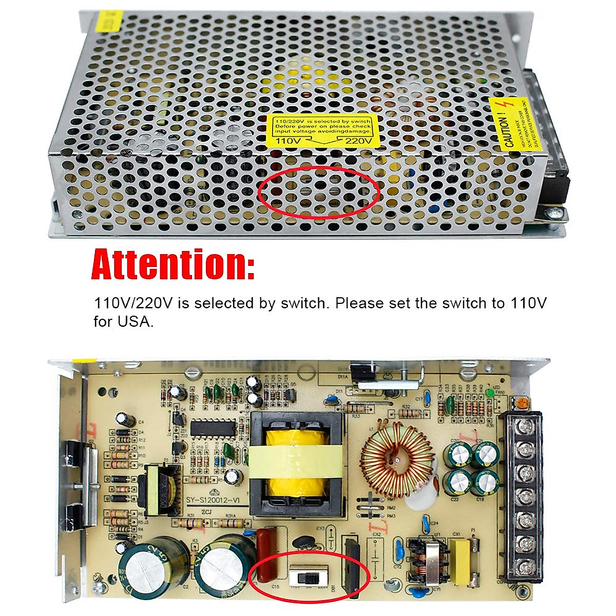 inShareplus 24V 16.5A 400W Universal Regulated Switching Power Supply, 100-240V AC to DC 24 Volt LED Driver, Converter, Transformer, Adapter for LED Strip Light, CCTV, Computer Project, 3D Printer etc