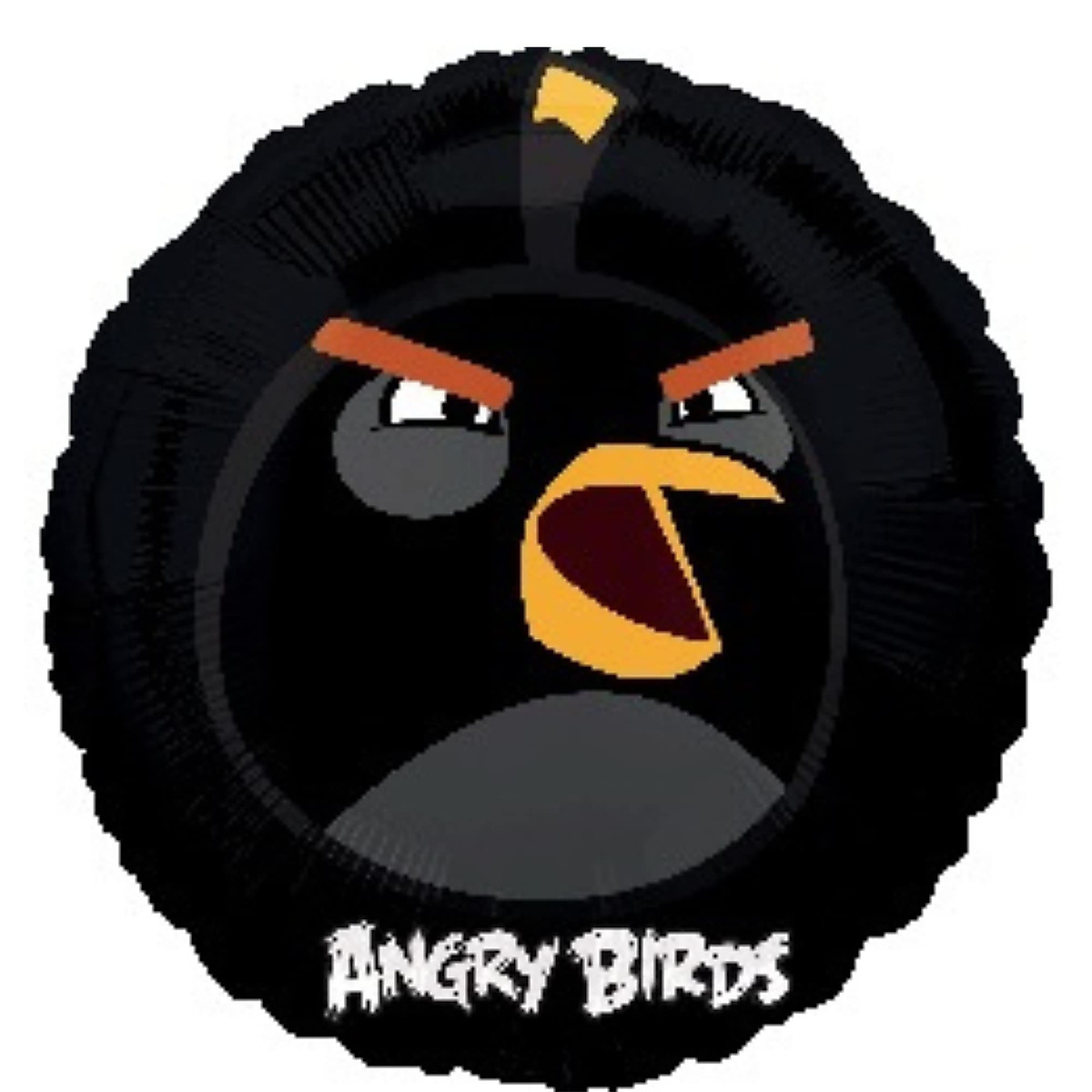 Angry Birds Party Balloons - Set Of 4 Balloon Decorations Featuring The Pink Black Yellow And Green King Pig Bird Globos For A Birthday Bouquet Centerpiece