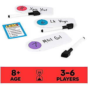 Less is More, Party Board Game Fun Word Letter Card Game Funny Gift Toy Living Room Family Game Night, for Adults, Teens, and Kids Ages 8 and up