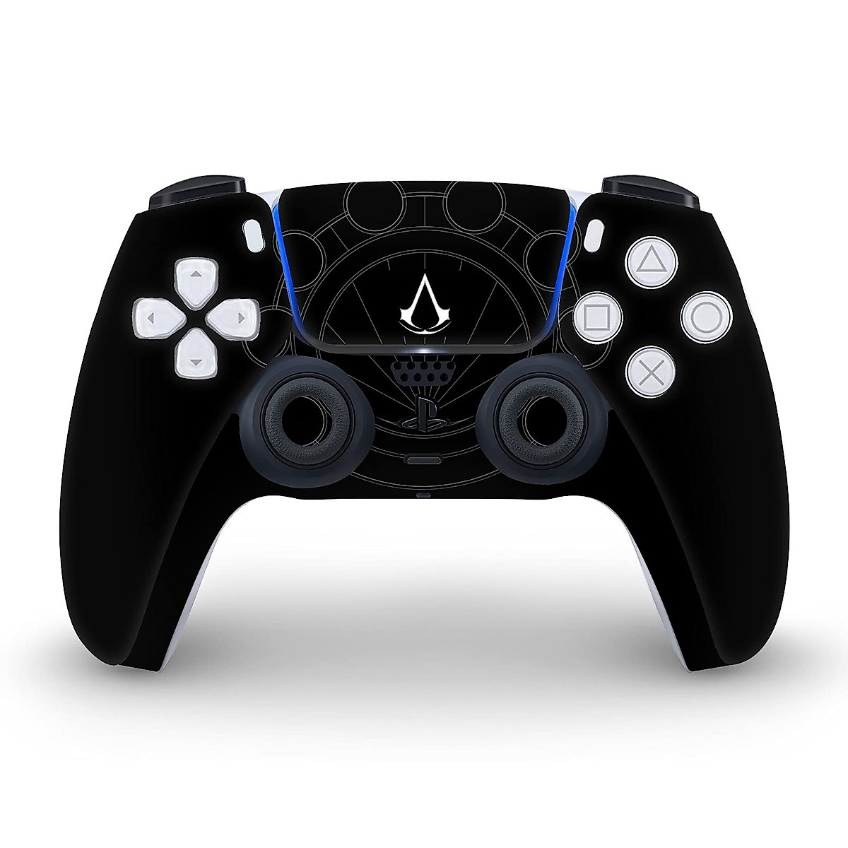 Head Case Designs Officially Licensed Assassin's Creed Crests Legacy Logo Vinyl Faceplate Sticker Gaming Skin Decal Compatible With Sony PlayStation 5 PS5 Disc Edition Console & DualSense Controller