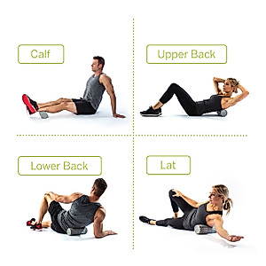 TriggerPoint CORE Foam Massage Roller with Softer Compression for Exercise, Deep Tissue and Muscle Recovery - Relieves Muscle Pain & Tightness, Improves Mobility & Circulation (12''), Gray