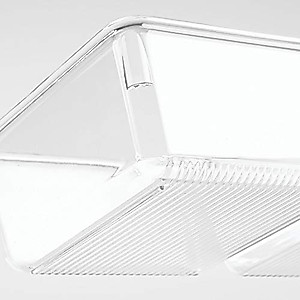 InterDesign Linus Dresser and Vanity Drawer Organizer, 13-inch by 5-inch by 2.25-inch, Clear