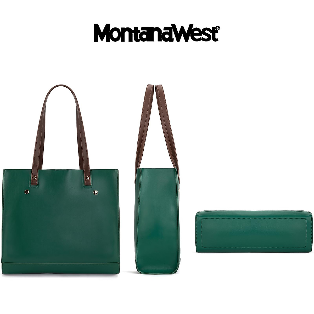 Montana West Tote Bag for Women Top Handle Satchel Purse Oversized Shoulder Handbag Hobo Bags MWC-186GN