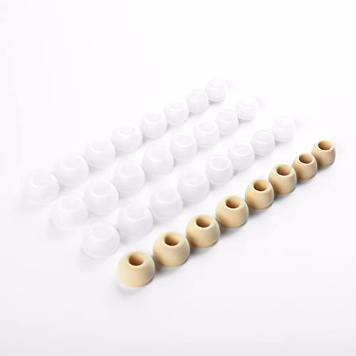 16 Pairs KINBOOFI Silicone Eartips Earbuds for KZ ZST ZS10 PRO AS10 ZSN ZSN ZSN PRO X ZSN PRO Headphone,12 Pairs White & 4 Pairs Orange with 4 Size Options XS/S/M/L…