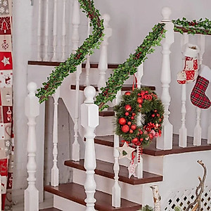 eleper 12 Strands 84 Feet Fake Ivy Artificial Ivy Garland Plant Wall Decor Hanging Plant Vines for Room Decor for Wedding Wall Party Bedroom Green Vines Green Leaves Wall Vines Decor