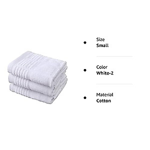 Anyi Kitchen Dish Towels Heavy Duty Absorbent Dish Cloths with Hanging Loop 100% Cotton Tea Bar Towels (16x26, Set of 3, White)