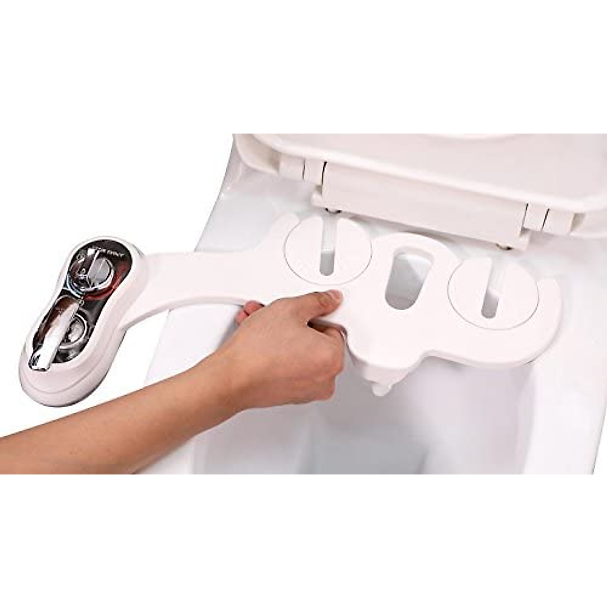 APURE BIDET A123 - Only Cold Water Bidet- Dual nozzles of wash and women wash- Selfcleaning Toilet Bidets (1PC)