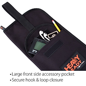 Protec Heavy Ready Series Drum Stick / Mallet Bag for Up to 8 Pairs of Sticks, Model # HR337,Black
