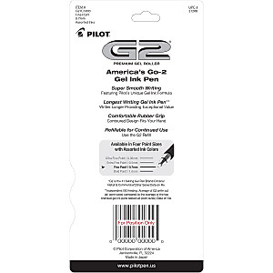 PILOT G2 Premium Refillable and Retractable Rolling Ball Gel Pens, Fine Point, Purple/Pink/Turquoise/Orange/Lime Inks, 5-Pack (31266)