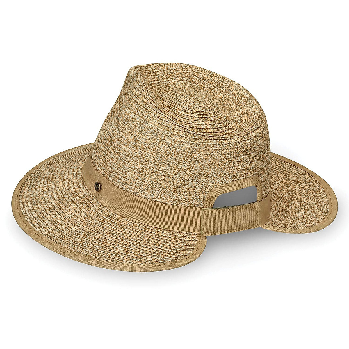 Wallaroo Women’s Gabi Ponytail Fedora – UPF 50+ – Lightweight – Adjustable – Packable – Medium – Beige
