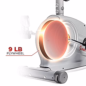 Sunny Health & Fitness Essentials Series Magnetic Smart Recumbent Bike with Exclusive SunnyFit App Enhanced Bluetooth Connectivity – SF-RB422003