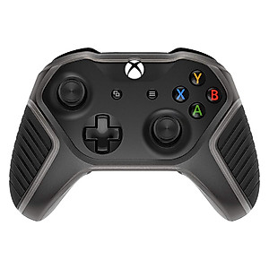 OtterBox Protective Controller Shell for Xbox One Wireless Controllers - Pioneer Dark Web (Trans Fog Black/Black/Silver Metallic)
