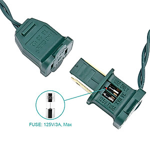 Brizled C9 Christmas Lights White, 33ft Faceted 50 LED Christmas Lights String Connectable Outdoor Xmas Decorative Light Strand, 120V UL Certified for Christmas Tree, Garden, Holiday, Yard, Party