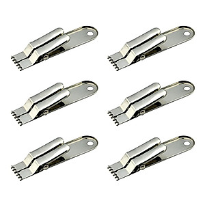BESPORTBLE Maggots Catching Tools 6Pcs Stainless Steel Hook Clips Worm Catching Clamp Fishing Bait Clips Baits Catcher
