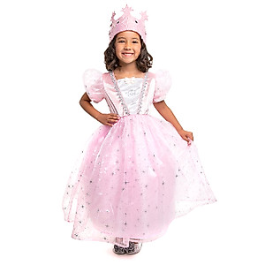 Little Adventures Deluxe Good Witch Dress up Costume (Medium Age 3-5) - Machine Washable Child Pretend Play and Party Dress with No Glitter