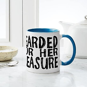 CafePress Bearded For Her Pleasure Mug Ceramic Coffee Mug, Tea Cup 11 oz